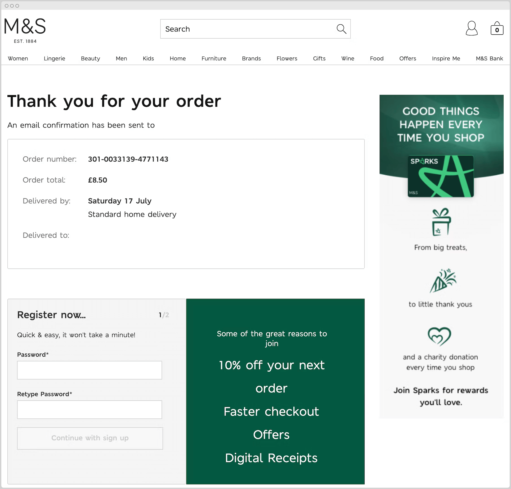 E-commerce Order Confirmation Page: Do You Need a Receipt?